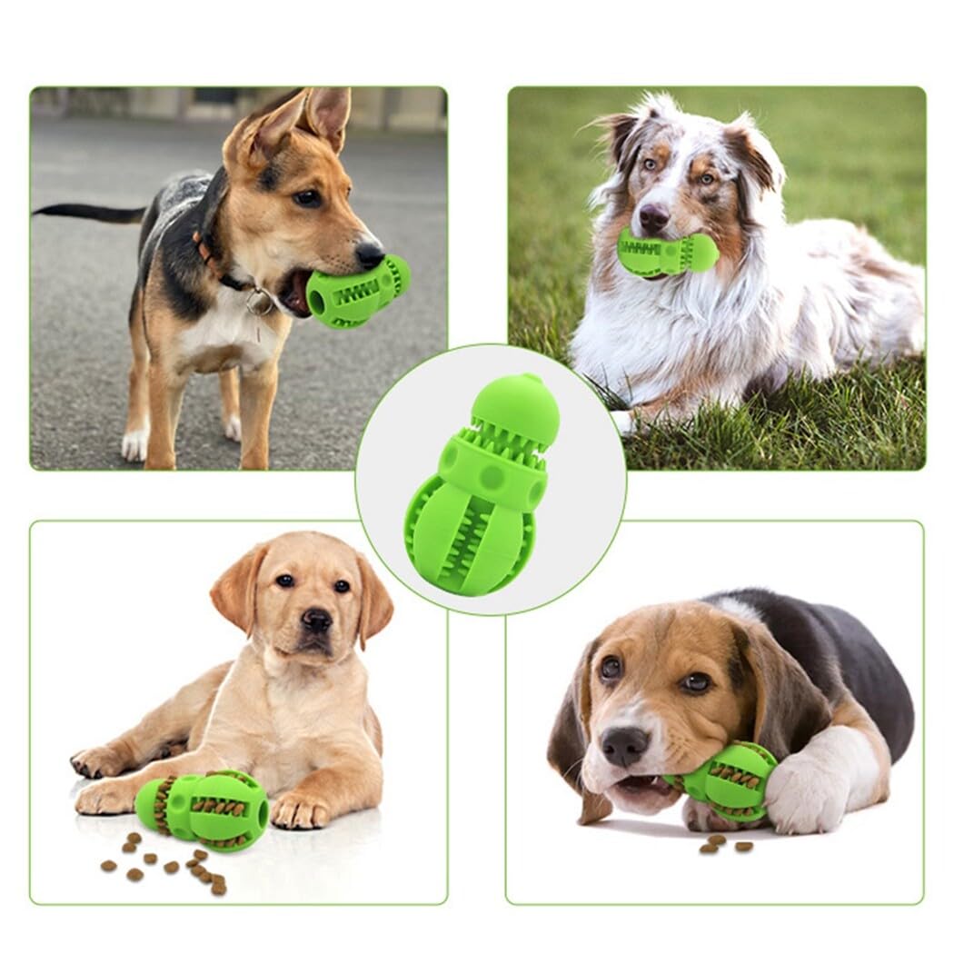Teething Dog Dental Chew Toy: Interactive Puppy Sound Feeder Brushing Care Portable Biteproof