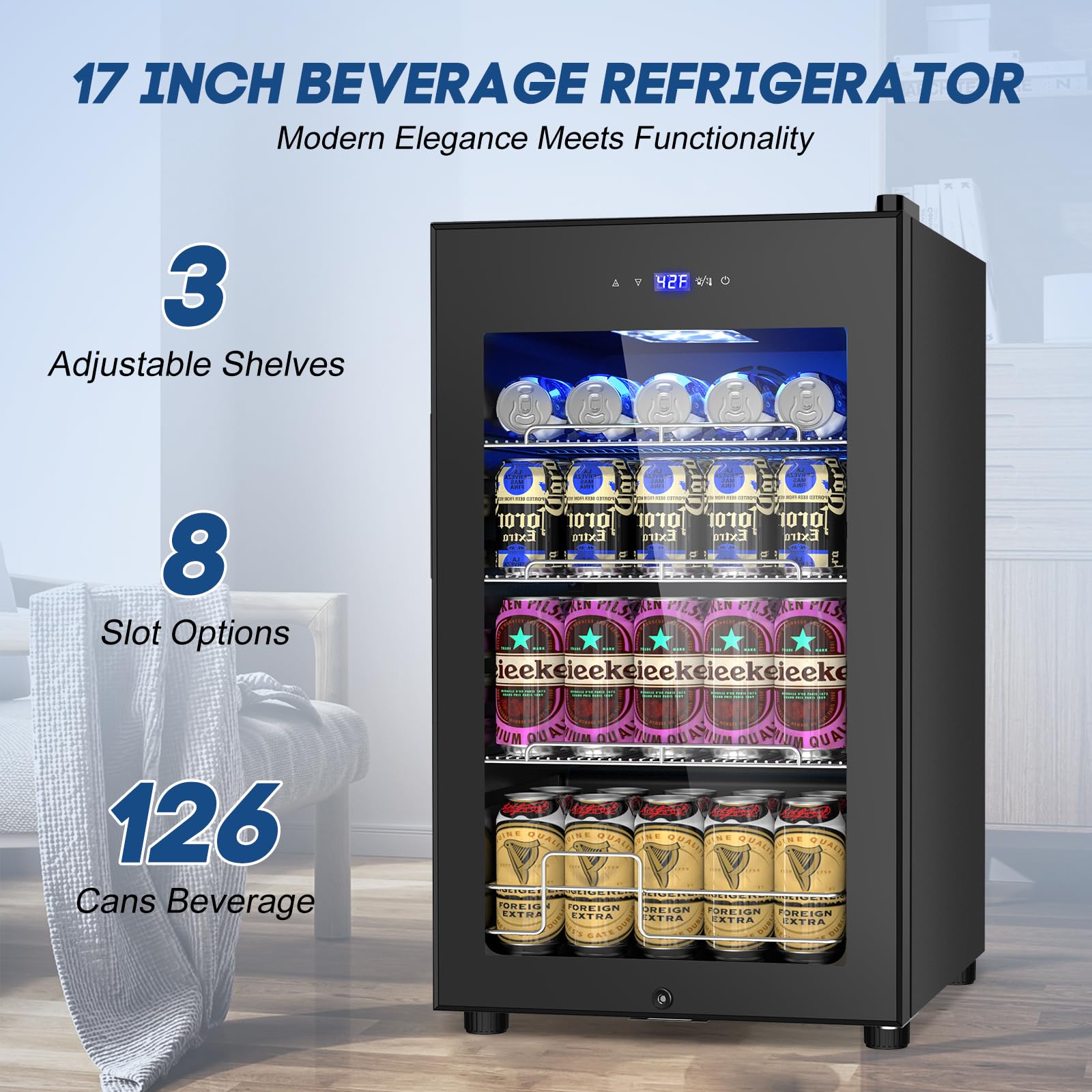 Velivi Upgraded 24 Inch Wine Cooler Refrigerator, 190 Bottles Wine Fridge with Professional Temperature Control System, Freestanding or Built-in installation, Quiet Operation