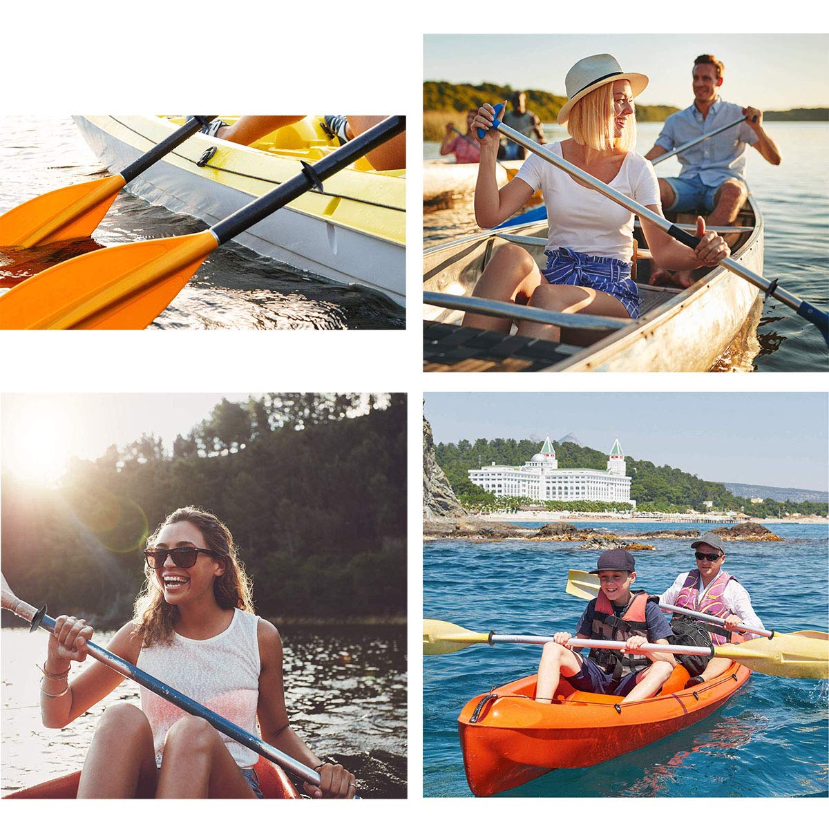 E-outstanding Drip Ring 4PCS Durable Practical Rubber Kayak Paddle Drip Rings Accessories for Canoe Raft Paddles Oar Shaft Replacement