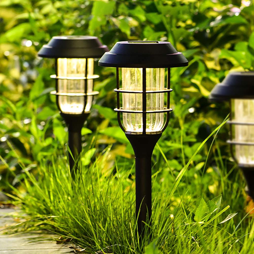 Garden Post Light Pathway Lamp Solar Garden Lights,Solar Lights Outdoor,Home LED Solar Waterproof Garden Decoration Lawn Street Lamp, Suitable for Courtyard, Garden