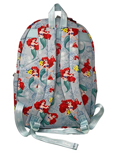 Disney The Little Mermaid Ariel All Over Print 16 Inch Backpack Multicolor