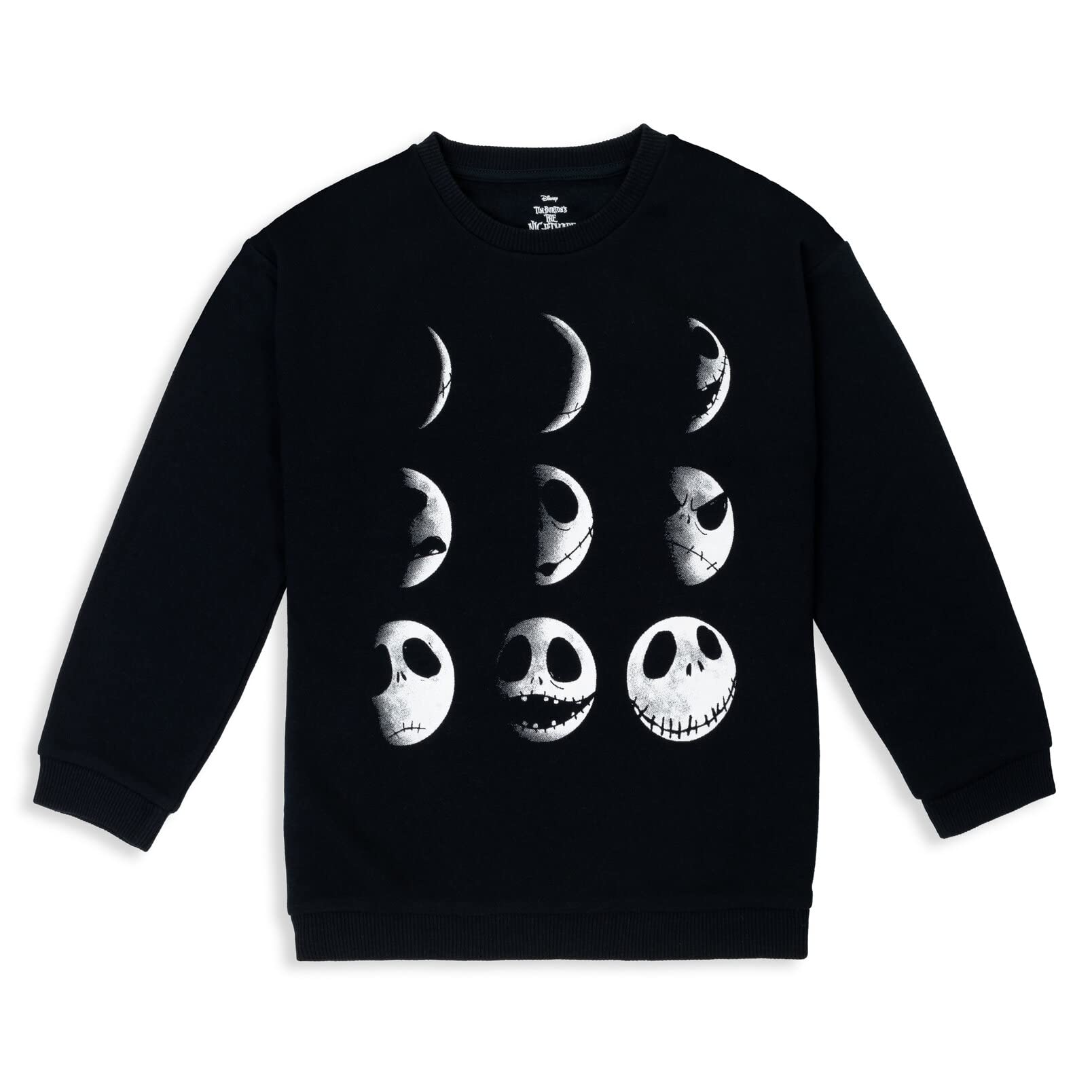 Disney Nightmare Before Christmas Jack Skellington Little Boys Pullover Sweatshirt Black 4-5