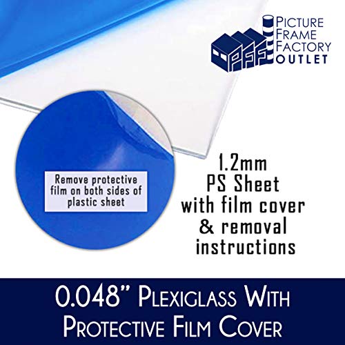 Picture Frame Factory Outlet | 20x27 Picture Frame | 1.25β White Moulding | Plexi Glass and Hanging Hardware Included