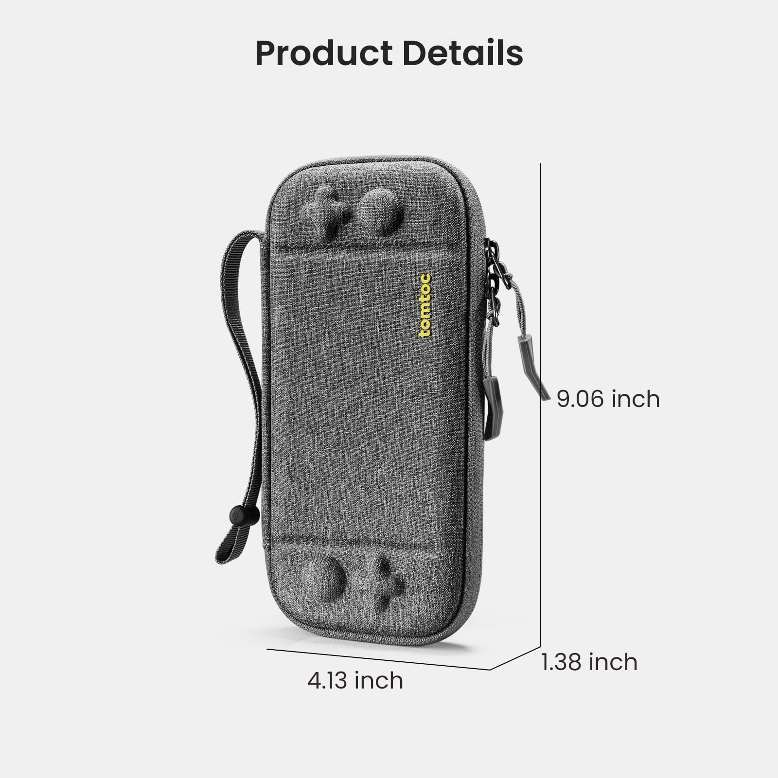 tomtoc Switch Lite Case, Slim Protective Carrying Case with Original Patent, Travel Storage Switch Lite Sleeve with 8 Game Cartridges and Military Level Protection for Nintendo Switch Lite, Turquoise
