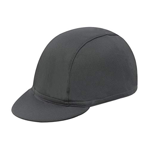 DOCILA Solid Color Cycling Cap Under Helmet Bicycle Hat Adjustable Skull Caps with Reflextive Sun Brim (Gray)