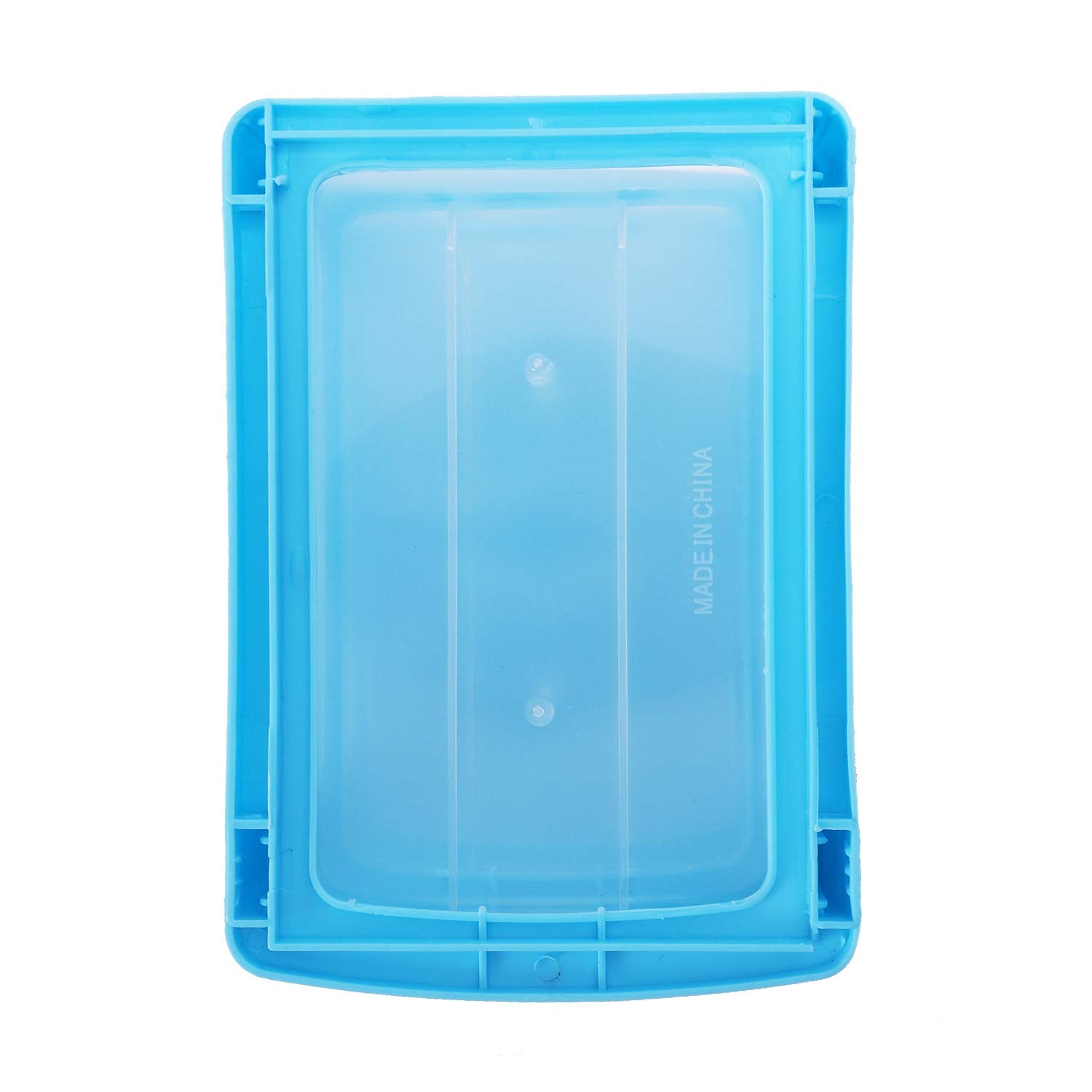 Mautacly Translucent Drawer Type Plastic Storage Box(Blue 3 Layers)