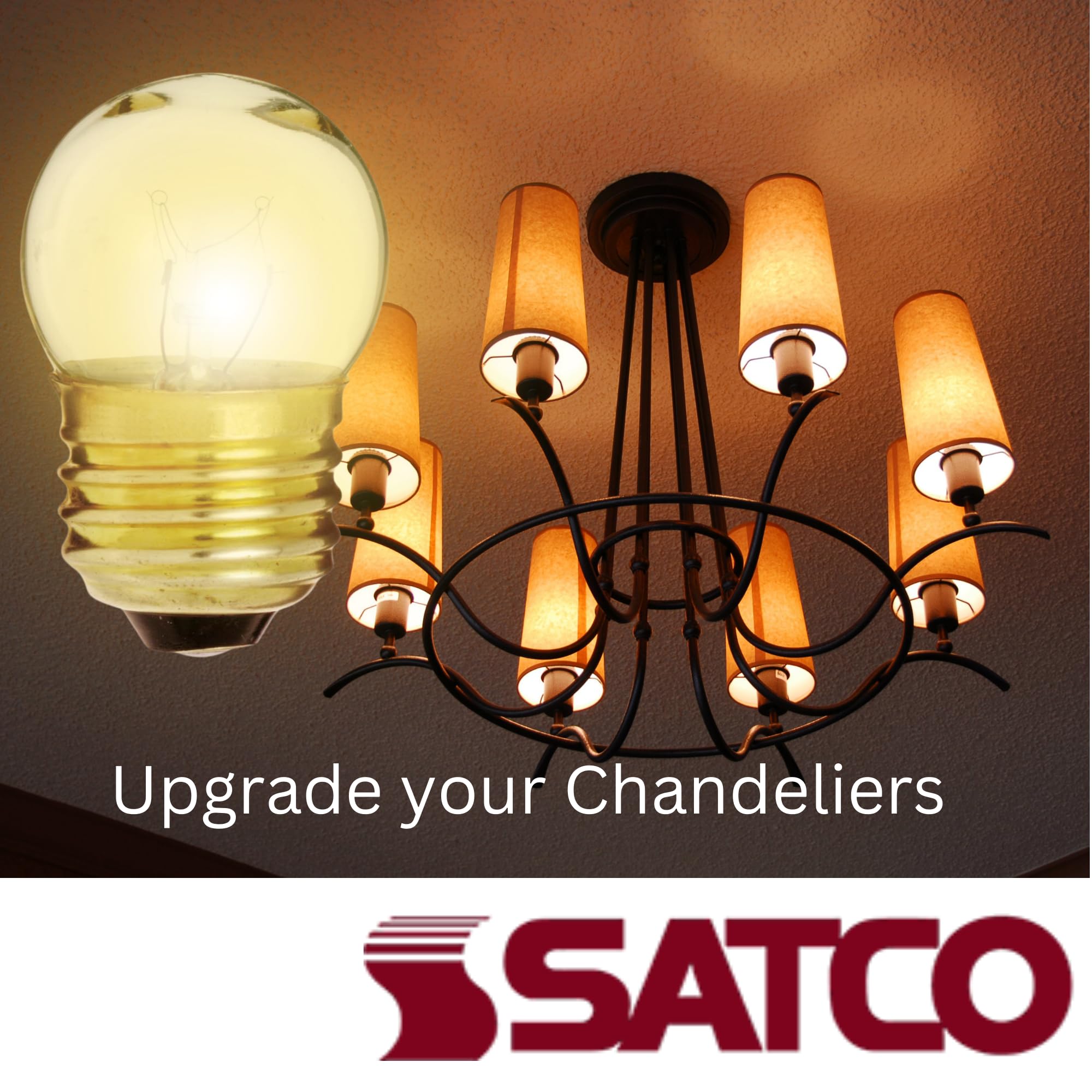Satco S3794 7.5 Watt S11 Incandescent Bulb β Clear, Medium Base, 2700K Warm White, 40 Lumens - 20 Pack