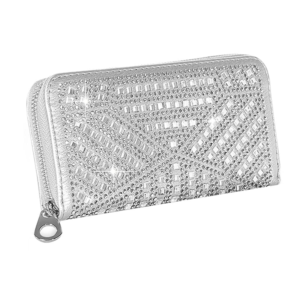 HANDBAG EXPRESS Womens Clutch Purses Accordion Wallet for Women Leather PU Credit Card Slots Case (7215-Gold)
