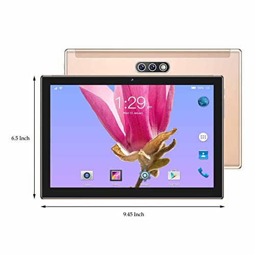 HD Tablet WiFi Bluetooth Android Voice Call Game Tablet 10 Inch IPS Display Screen Dual Camera WiFi 2GB RAM+16GB ROM Rechargeable 4000mAh Android 5.1 System