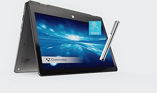 Gateway Newest Touchscreen 11.6 HD 2-in-1 Convertible Laptop in Black Intel N4020 4GB RAM 64GB SSD Mini-HDMI Webcam Windows 10 S