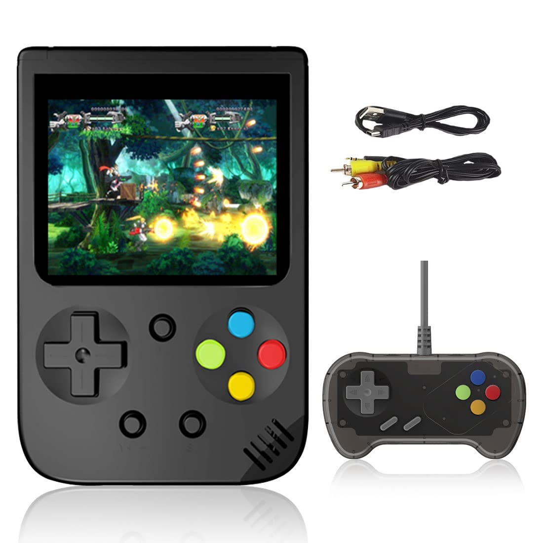 Handheld Game Console for Kids Adults, 3.0" Screen 500 Classic Retro Video Games for Birthday Gift, Support 2 Player and Play on TV
