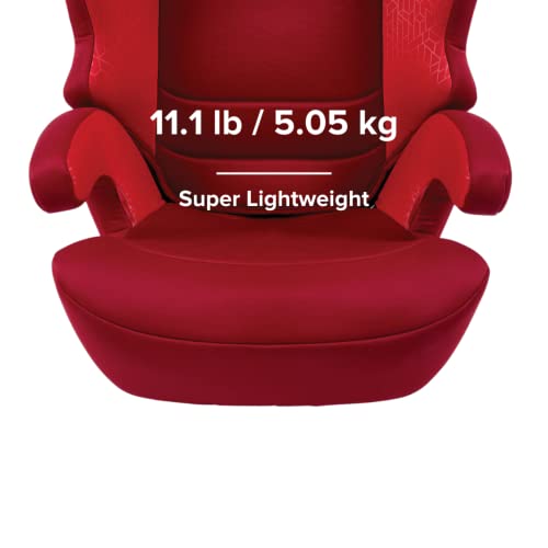 Diono Everett NXT High Back Booster Car Seat with Rigid Latch, Lightweight Slim Fit Design, 8 Years 1 Booster Seat, Red