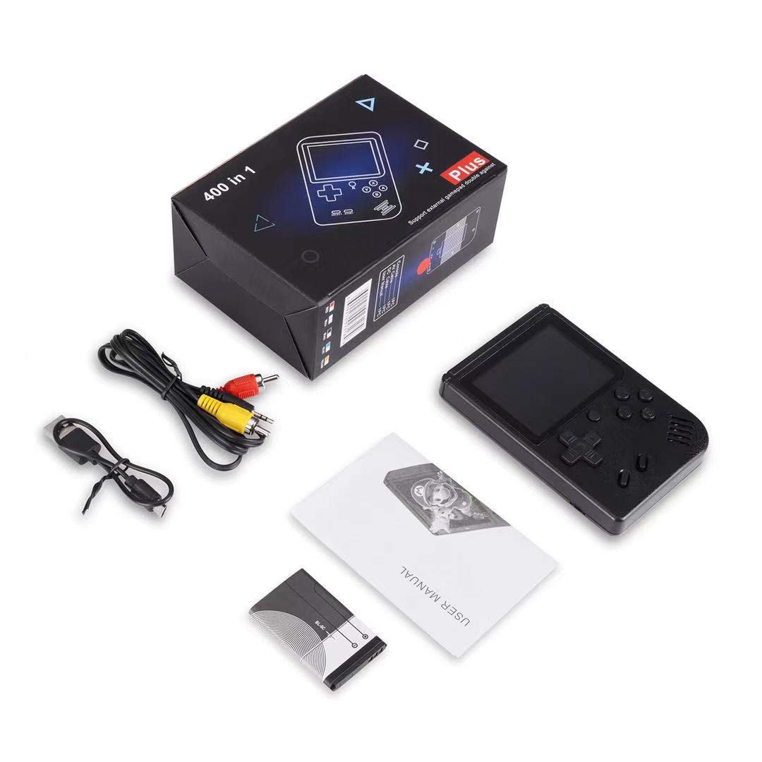 Handheld Game Console, Portable Retro Video Game Console with 400 Classical FC Games 3.0-Inch Screen 1020mAh Rechargeable Battery Support for Connecting TV.
