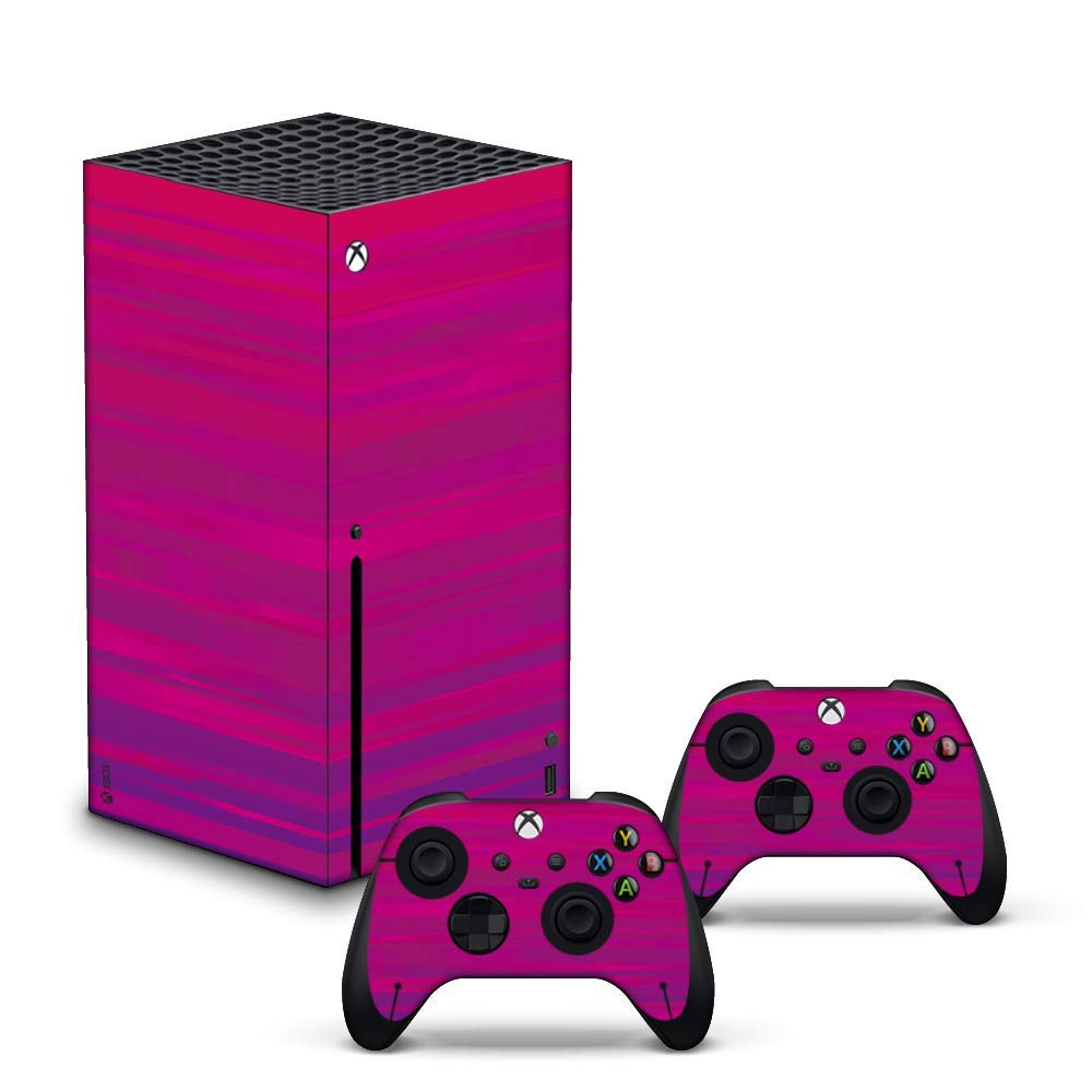 Glitch Consoles Vinyl Wrap Console Set for Xbox Series X – Premium Console Wrap with 2 Pcs Controller Wraps – Precut Durability and Protection Xbox Series X (Pink) (62863424417)