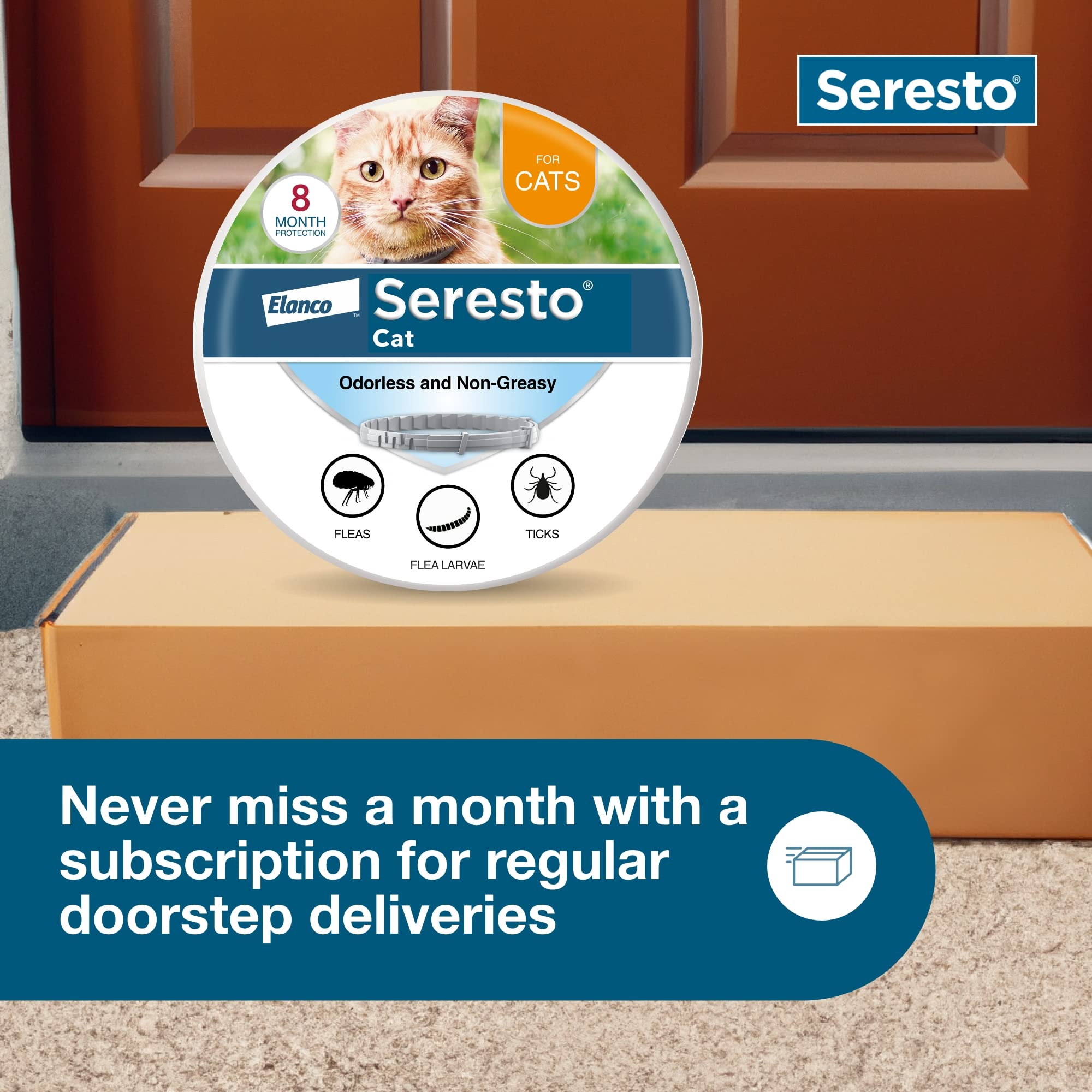 Seresto Small Dog for Dogs Under 18 lbs. & Seresto for Cats Vet-Recommended Flea & Tick Treatment & Prevention Collars | 8 Months Protection Each