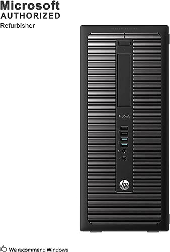 HP EliteDesk 800 G1 Tower Computer Desktop PC, Intel Core i7-4790 3.6GHz Processor, 16GB RAM, 1TB SSD, WiFi, Bluetooth, RGB Keyboard&USB Mouse, Windows 10 Pro (Renewed), Black
