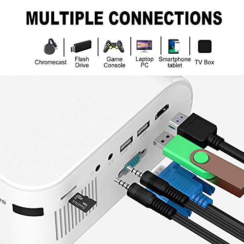 DOUBAO P62 Mini Projector 4000 Lumens, 1920*1080P Supported LED Video Beamer For Mobile Phone Mirroring optional ( Size : P62 Mirroring )