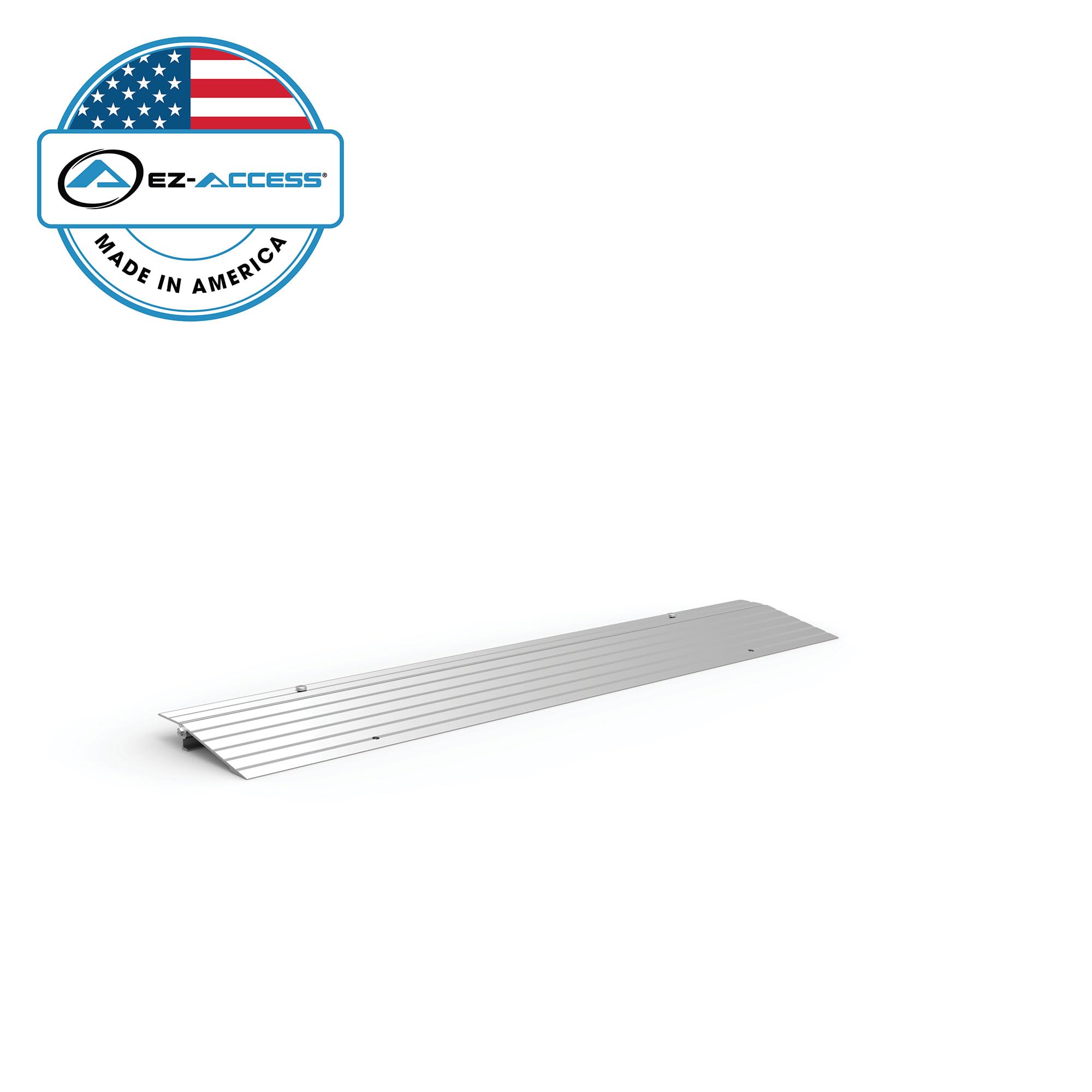 EZ-ACCESS Transitions Portable Self Supporting Aluminum Modular Entry Threshold Ramp Ideal for Doorways and Raised Landings, 1 Inch
