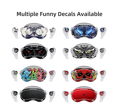 Honlyn VR Stickers Compatible with PICO 4 VR Headset, Skin Wrap Decal Cartoon Sticker Accessories (Street Trend)