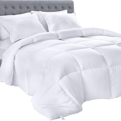 Utopia Bedding Comforter – All Season Comforter King Size – White Comforter King - Plush Siliconized Fiberfill - Box Stitched