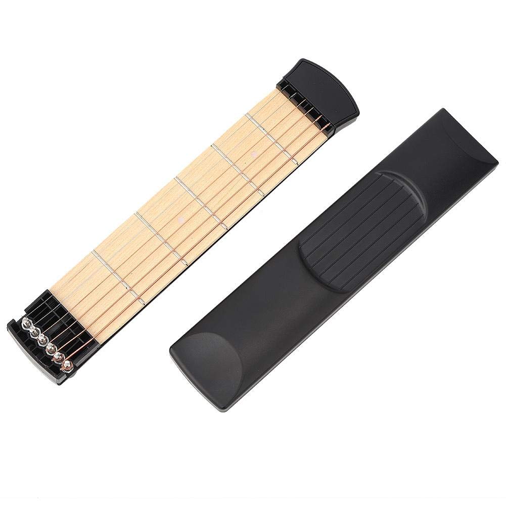 Diydeg Lightweight Convenient Portable Guitar, 6 Fret Guitar, for Professional Guitarist for Guitar Beginners