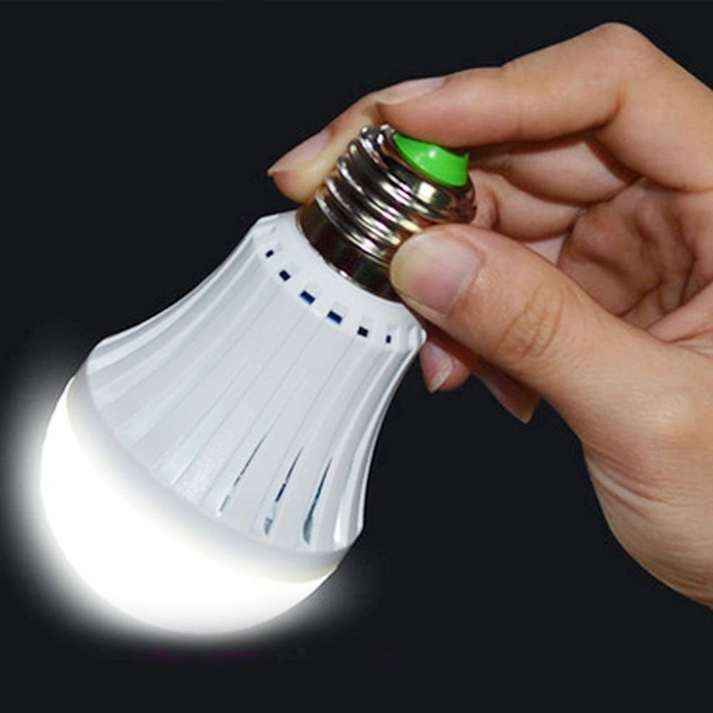 CTKcom Rechargeable Emergency LED Bulb 5W(4 Pack)- Lamps Household Lighting Bulbs,Saving Energy Intelligent Light Rechargable Electricity 40W Equivalent 6000k White Bulb 120V E26/E27