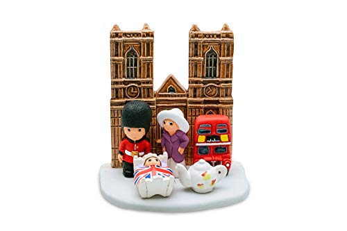 London Nativity Scene - Handmade in Clay - 1 block - 3.4"X2.4"X3.4" high, UK, Great Britain, Westminster Abbey