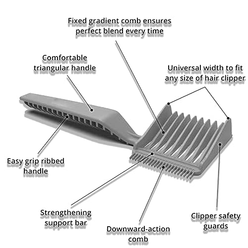 hwojjha fade comb, barber fade comb, professional hair cutting comb, compatible with all barber brandsā¦(2pcs)