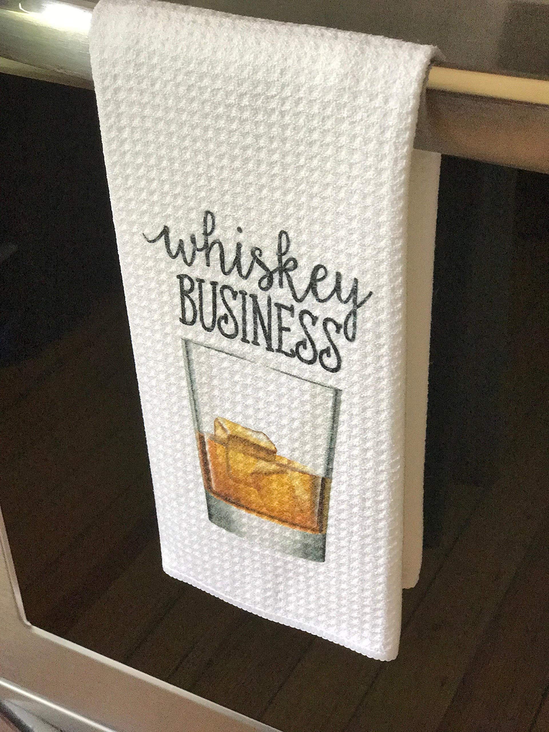 Funny Alcohol Kitchen Towel Gift Beer Lover Whiskey Shot