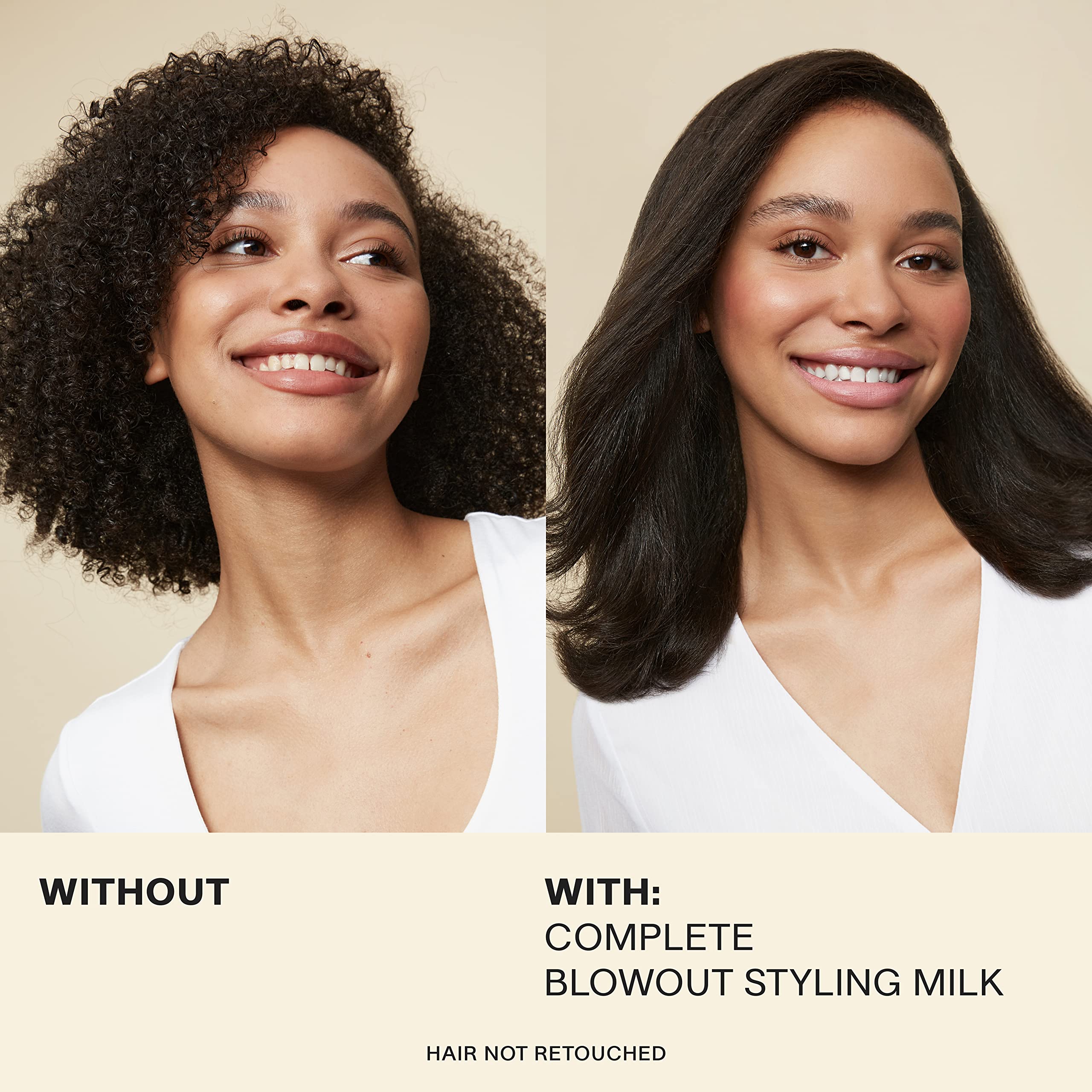 JVN Complete Blowout Styling Milk Heat Protector Cream, Anti-Humidity, Smooths Protects, 3 Fluid Ounces