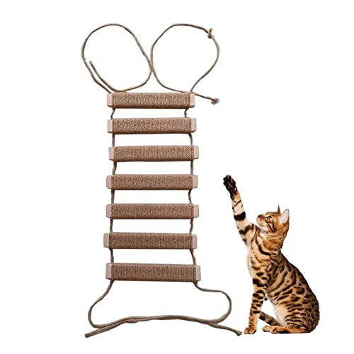MGWYE Cat Rope Bridge Rope Ladder Cat Toy Cat Climbing Ladder Cat Climbing Frame Rope Ladder Cat Accessories
