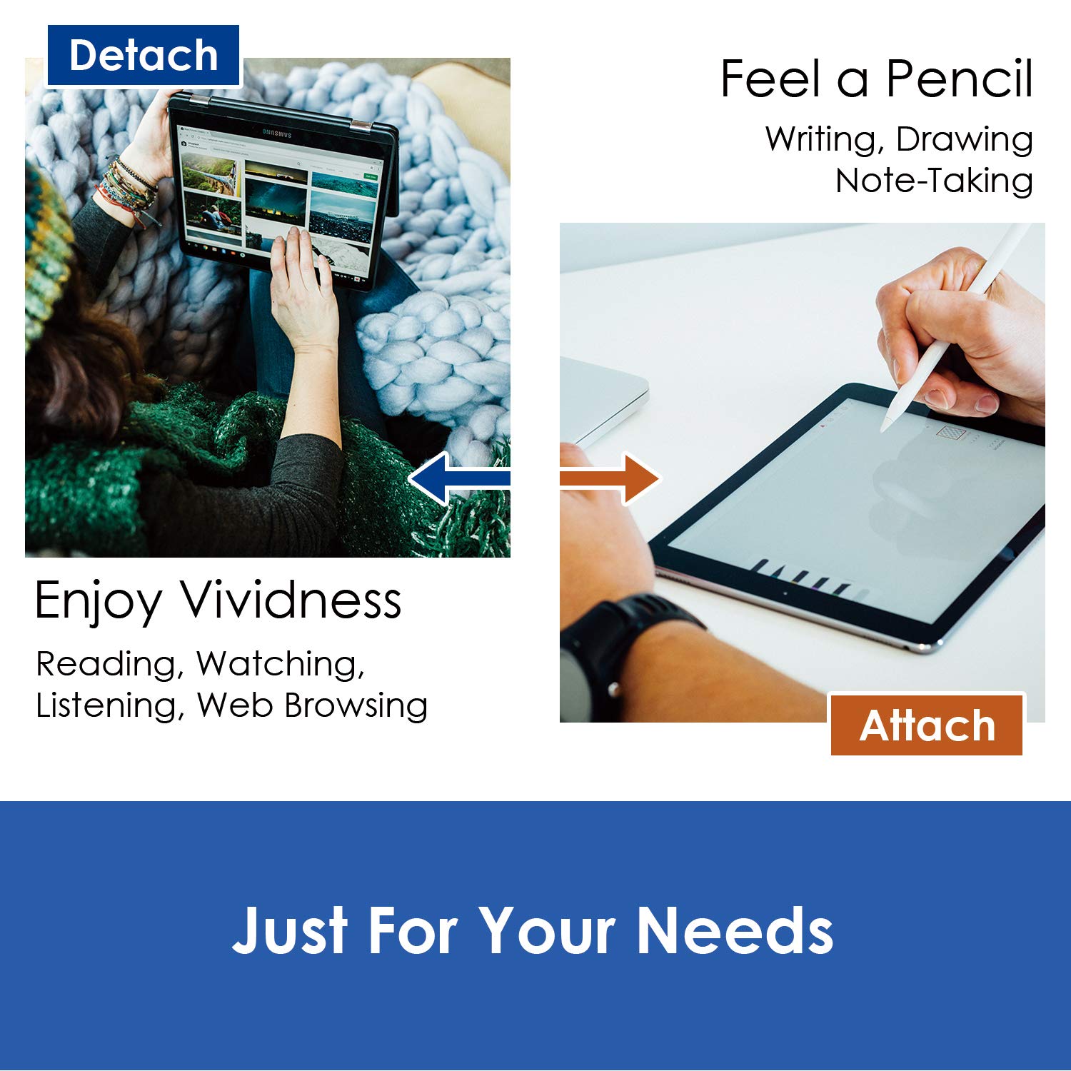 ELECOM Detachable Pencil Feel Screen Protector -Nano Suction Finish-, Bond Type, iPad 7 8 (10.2", 2020,2019) Drawing/Notetaking/Anti-Glare(TB-APBNS102-W)