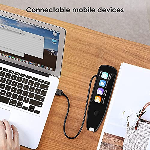 Pen Translation Device, scanning Translation Reading Pen - multilingual Dictionary Pen with Bluetooth/Wi-Fi/AI Voice Assistant| Scan Text and translate | Speak and translate - Wireless and Offline