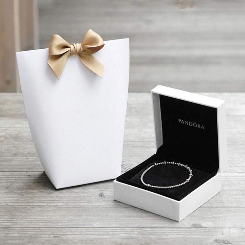 SHHS (8pcs White) Gift Wrap Boxes Packing Bags, Minimalist Gift Boxes Valentine's Day, Decorative Presents Box Bundle for Packing Clothes Accessories/Tie