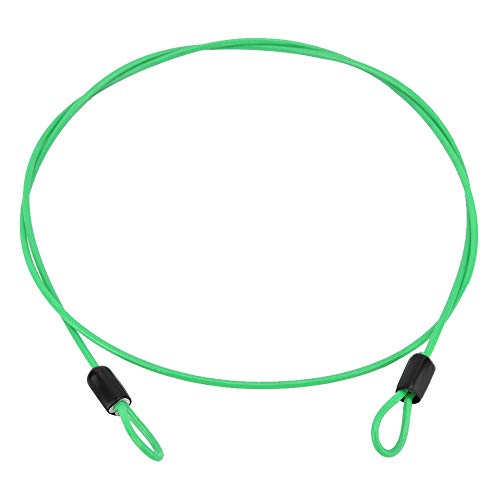 Exquisite Appearance PVC Security Lock, Practical Cable Bicycle Lock, Portable Motorcycle for Bicycle Autocycle Bike Scooter (Green)