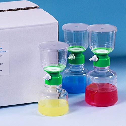 Membrane Solutions Sterile Disposable Vacuum Filter Units with 0.22um PES Membrane, 250mL, 4/CS