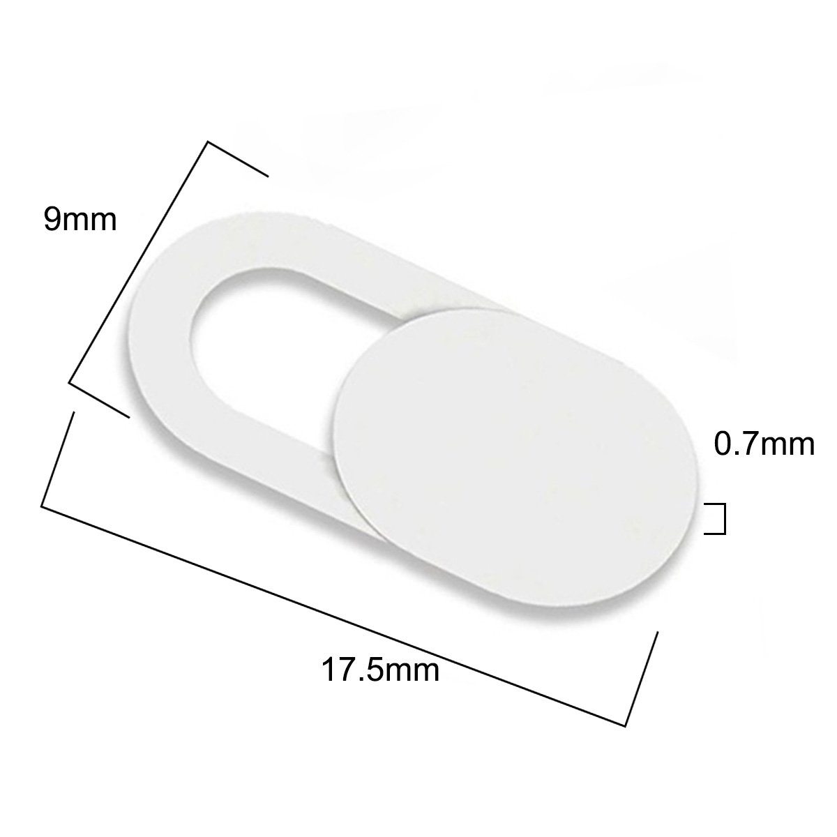 Hidyliu Webcam Cover Camera Webcam Cover Mobile Phone Camera Protective Webcam Cover Plastic Anti-Hacking Protective Cover (White)