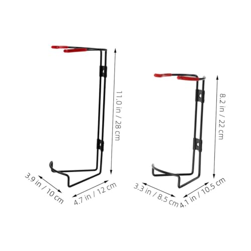 NESTINGHO 4pcs Fire Extinguisher Hanger Fire Extinguisher Hook for Vehicle Fire Extinguisher Wall Bracket Dry Extinguisher Hanger Chemical Extinguisher Bracket Extinguisher Hooks Steel Black