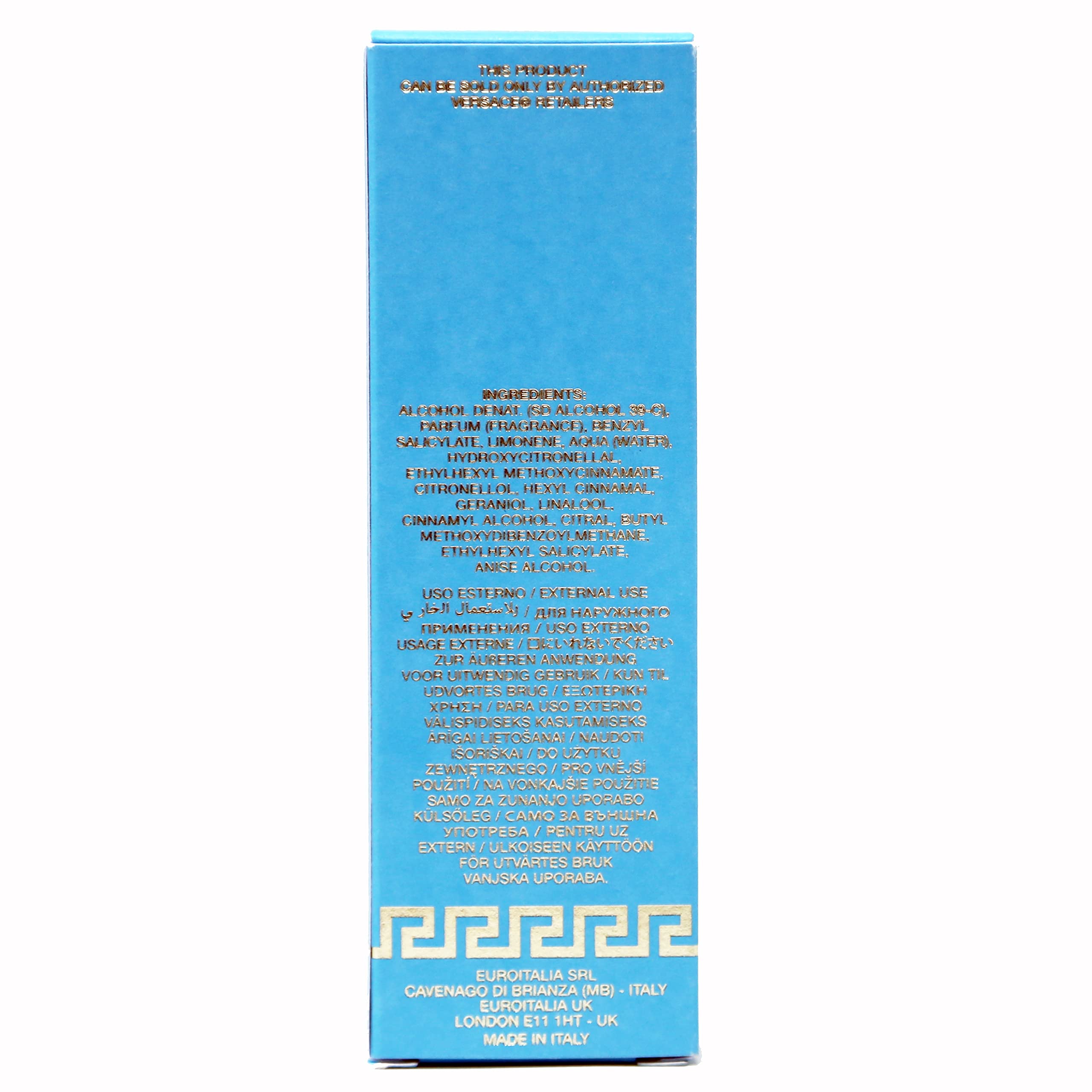 Versace Dylan Turquoise Pour Femme EDT Travel Spray for Women .33 oz