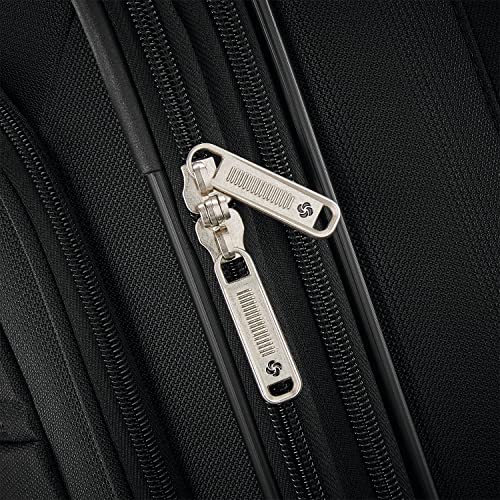 Samsonite Ascella X Softside Expandable Luggage with Spinners, Black, 2PC SET (Carry-on/Medium)