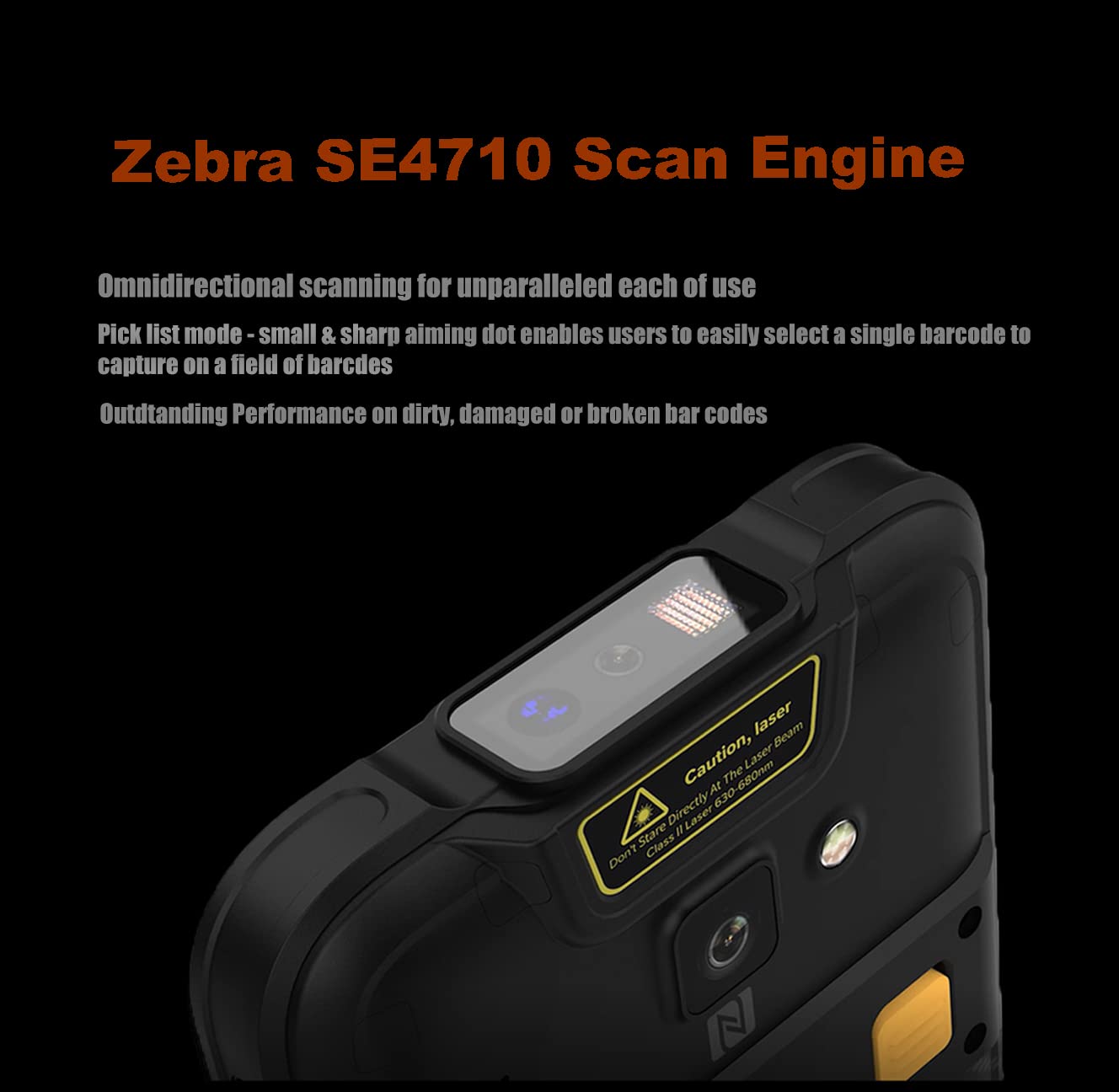 Vanquisher Rugged Android Barcode Scanner, 5.5" Touchscreen Android 11 Handheld Scanner with Zebra SE4710 2D Barcode Reader, WiFi & 4G LTE, for Waterhouse Inventory