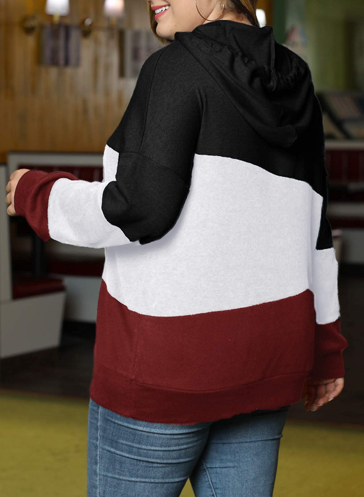 Eytino Women Plus Size Oversized Sweatshirt,5X Pink