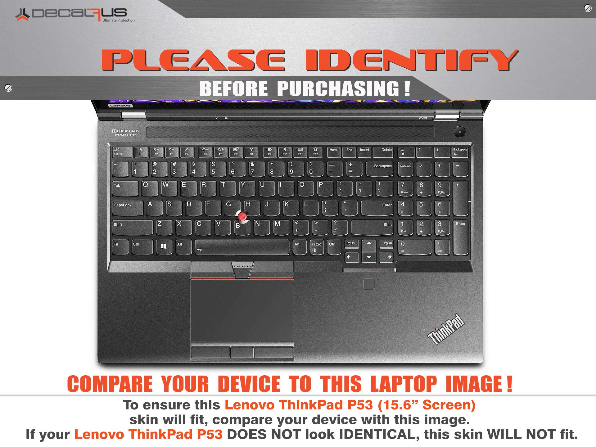 Decalrus - Protective Decal Earth Skin Sticker for Lenovo ThinkPad P53 (15.6" Screen) case Cover wrap LEthnkpd15_P53-260