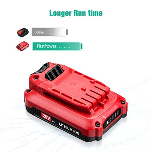 FirstPower 20V 3.0Ah Battery CMCB202-2 2Packs - Replace for Craftsman 20V Lithium Battery CMCB204 CMCB202 CMCB201 - Compatible with Craftsman V20 Series 20V Max Cordless Power Tools