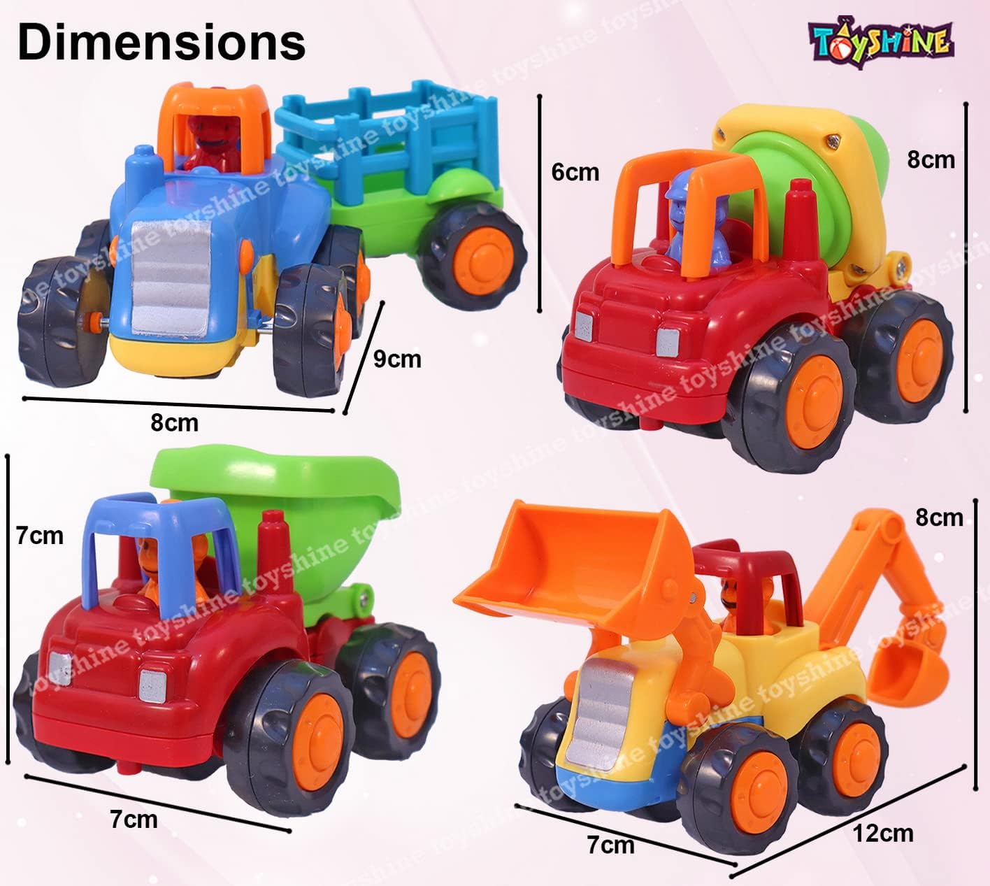 Toyshine Unbreakable Automobile Car Toy Set
