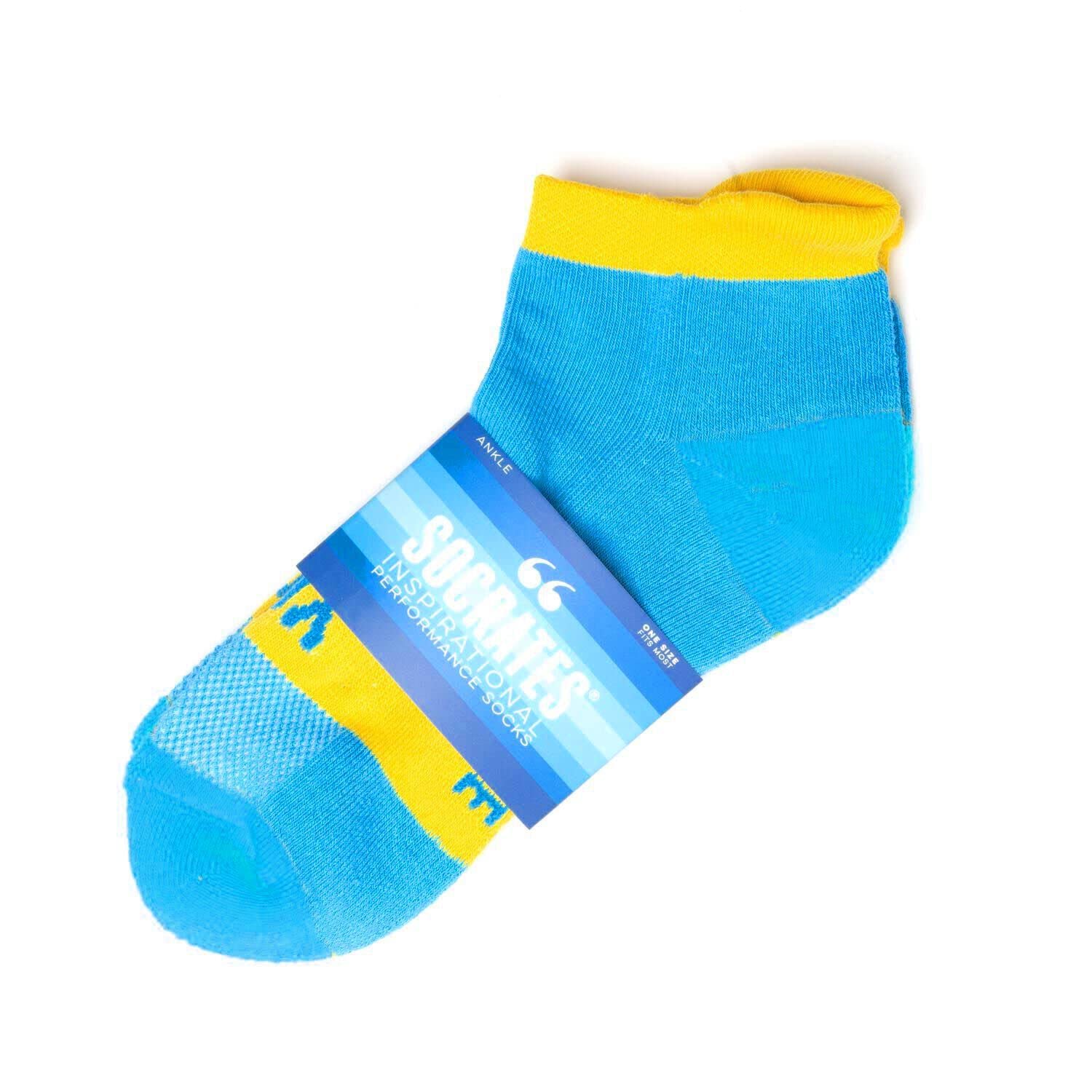 Gone For a Run Inspirational Athletic Running Socks | Women's Woven Low Cut | Inspirational Slogans | Over 25 Styles (You Got This)