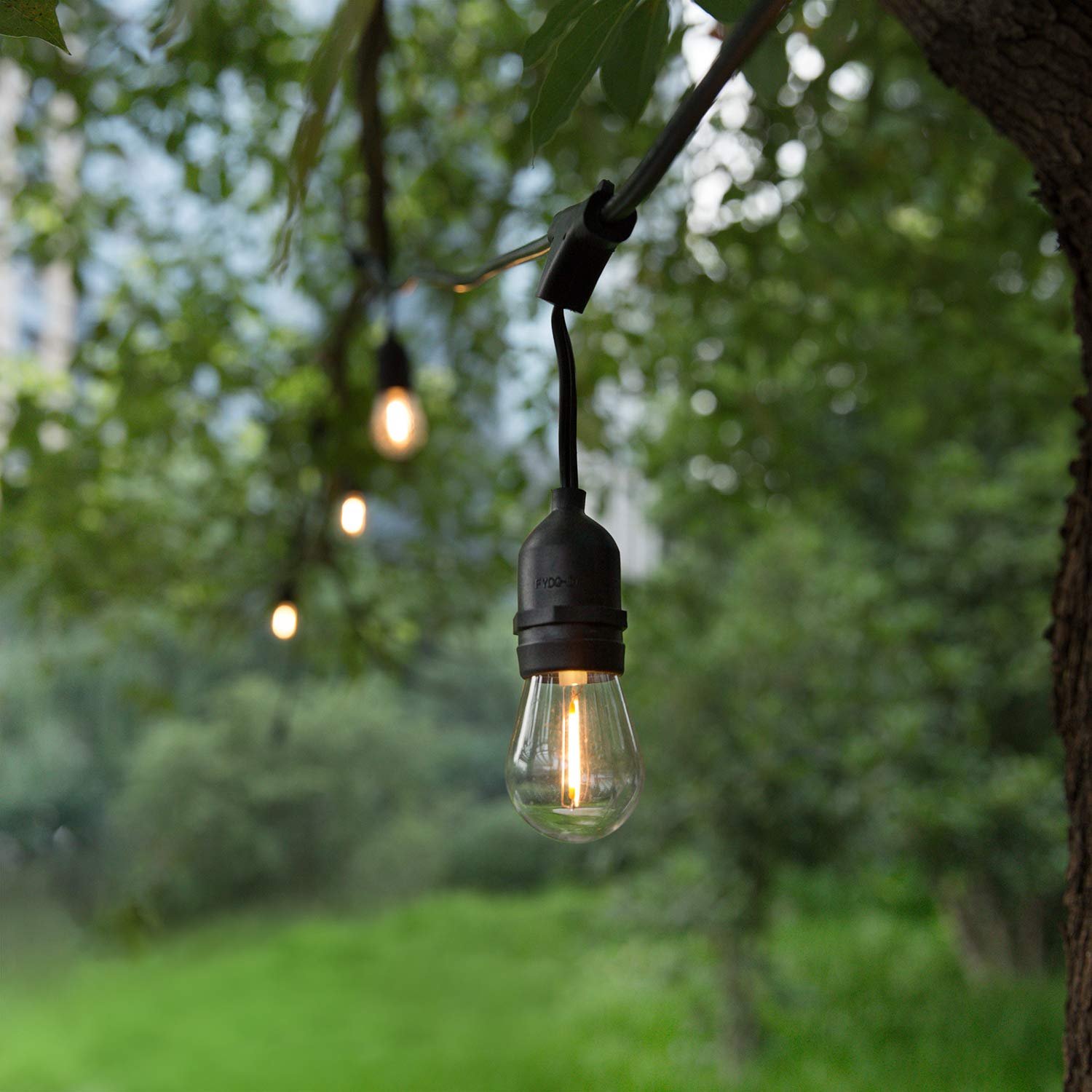 Shatterproof & Waterproof S14 String Light Bulbs-Equivalent to 10 W, S14 led Bulb fits for Commercial Outdoor Patio Garden Vintage Lights, E26 Base 2200K CRI>90,70LM,Warm White(15 Pack)