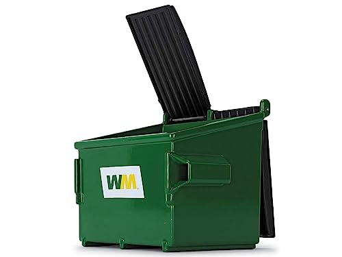 Refuse Trash Bin Waste Management Green and Black 1/34 Diecast Model by First Gear 90-0169C