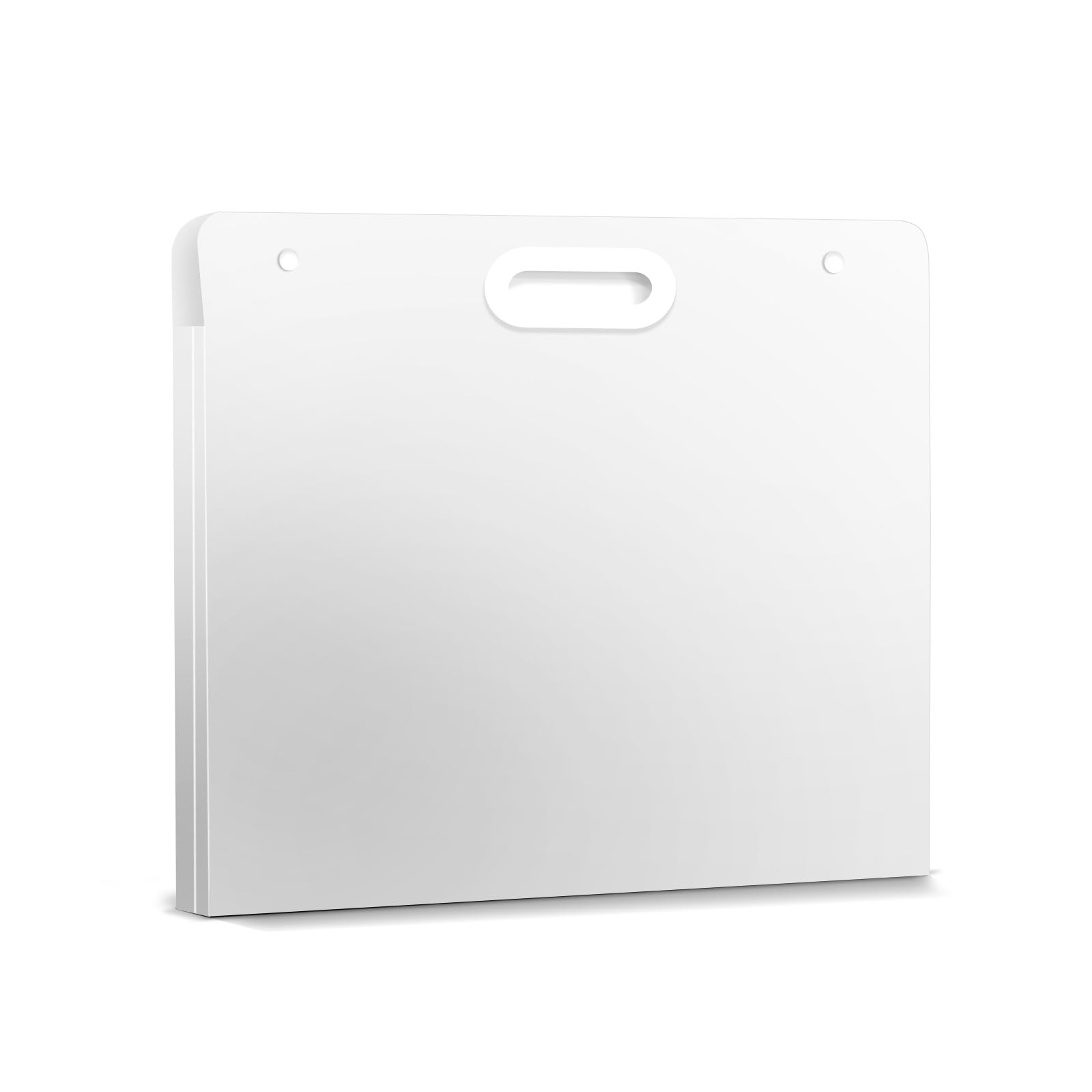 Hikpik Art Portfolio Case Portfolio Folder for Artwork with Handles Waterproof Portfolio Folder for Artwork Arts Storage Case for Drawing Sketch Photography Poster 17.3 X 14.2 Inch White