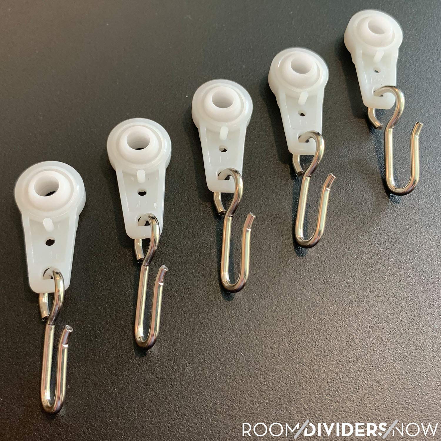 Room/Dividers/Now Wall-Mounted Track Roller Hooks (1 Pack of 20), Curtain Track Hooks